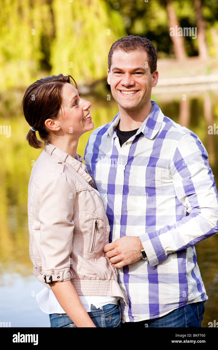 Two young couples having fun hi-res stock photography and images - Alamy