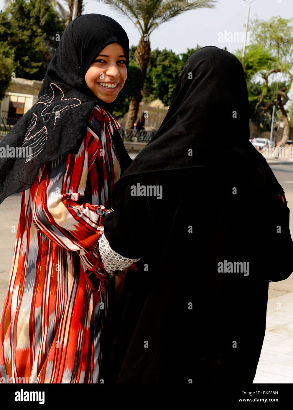 muslim girls in coptic cairo , cairo , egypt Stock Photo - Alamy