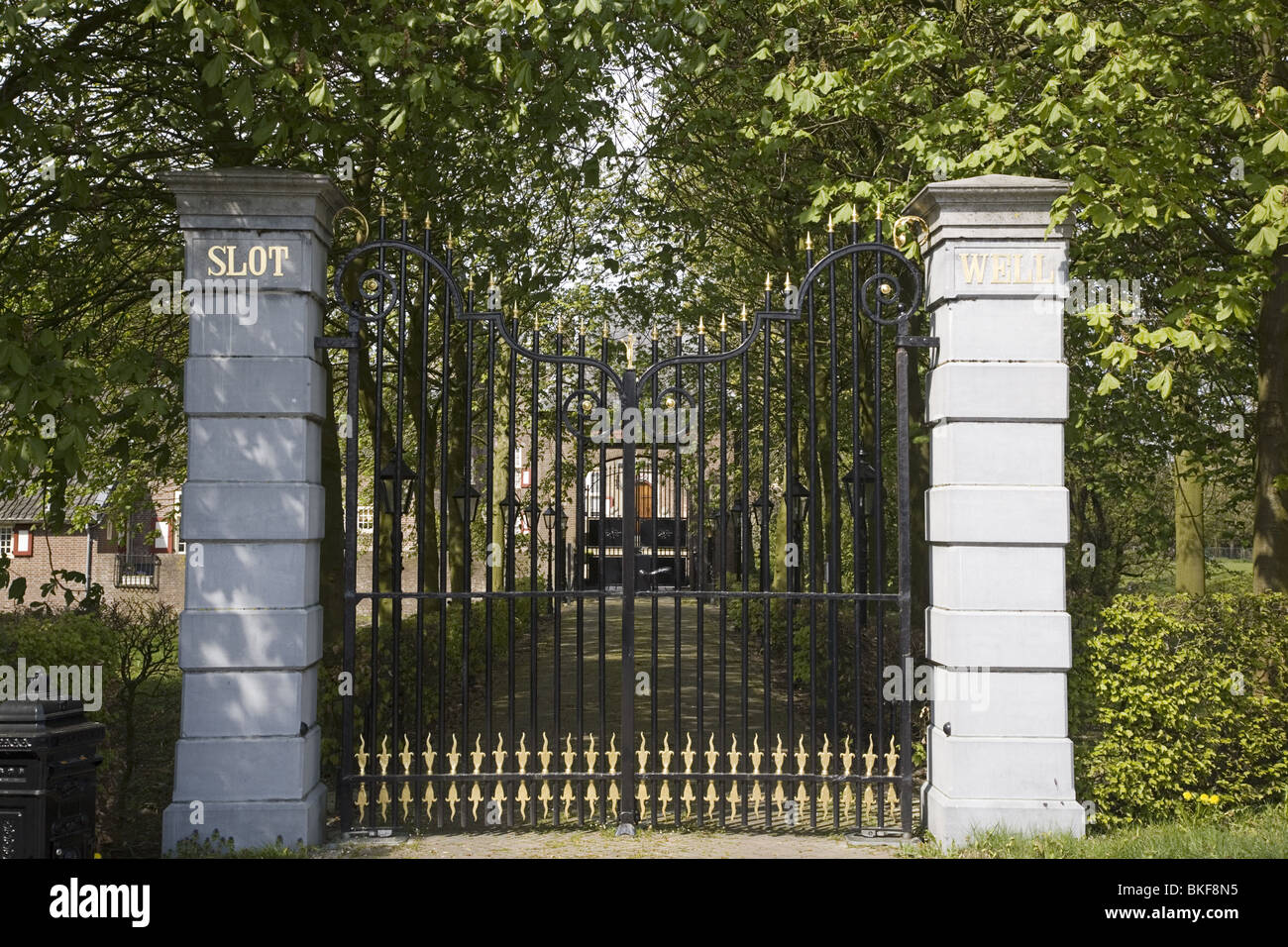 Gate of Slot Well (Well Castle), Well, Gelderland, Netherlands Stock ...