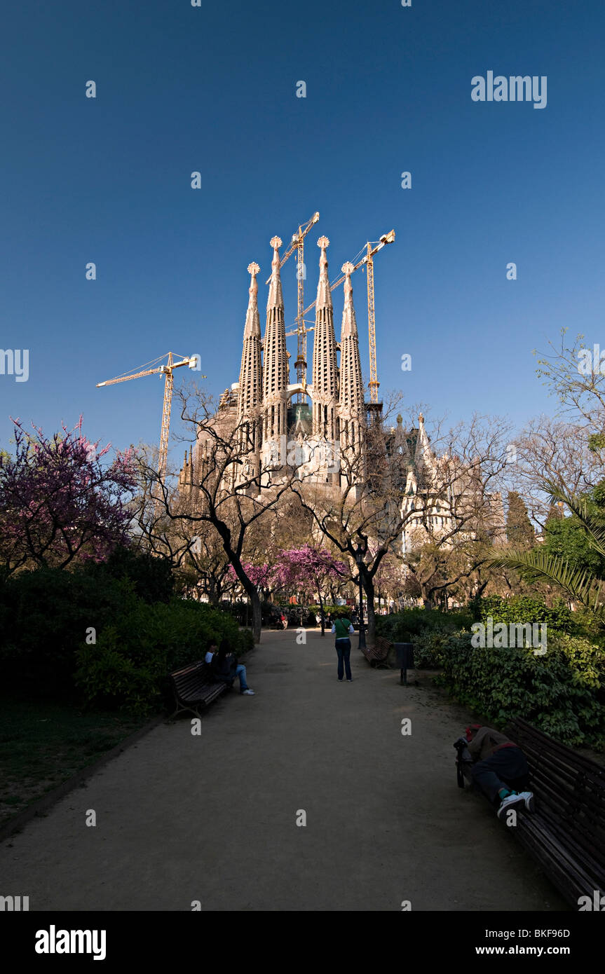 sagrada familia gaudi barcelona church which is still incomplete Stock ...