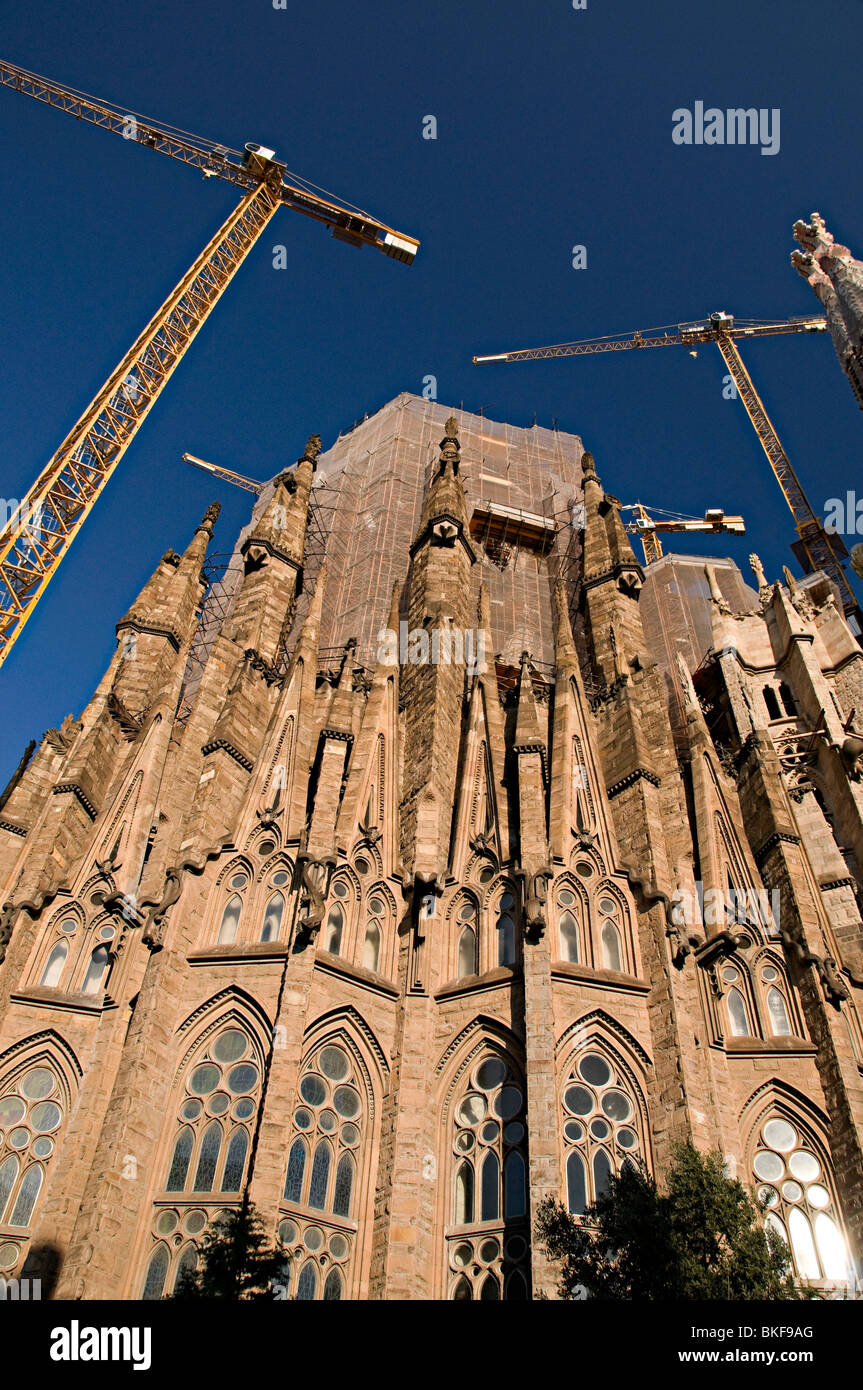 sagrada familia gaudi barcelona church which is still incomplete Stock ...