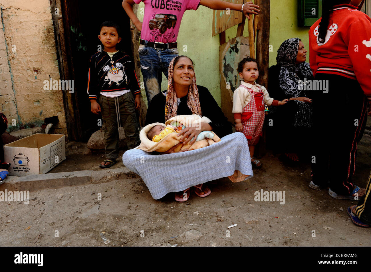 Zabbaleen community , mokkatam hills , cairo , Egypt Stock Photo - Alamy