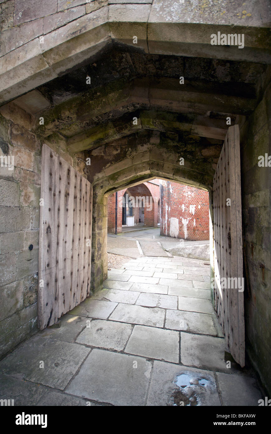 Hurst Castle Fort Hampshire UK National Trust Tudor Fort Entrance Stock ...