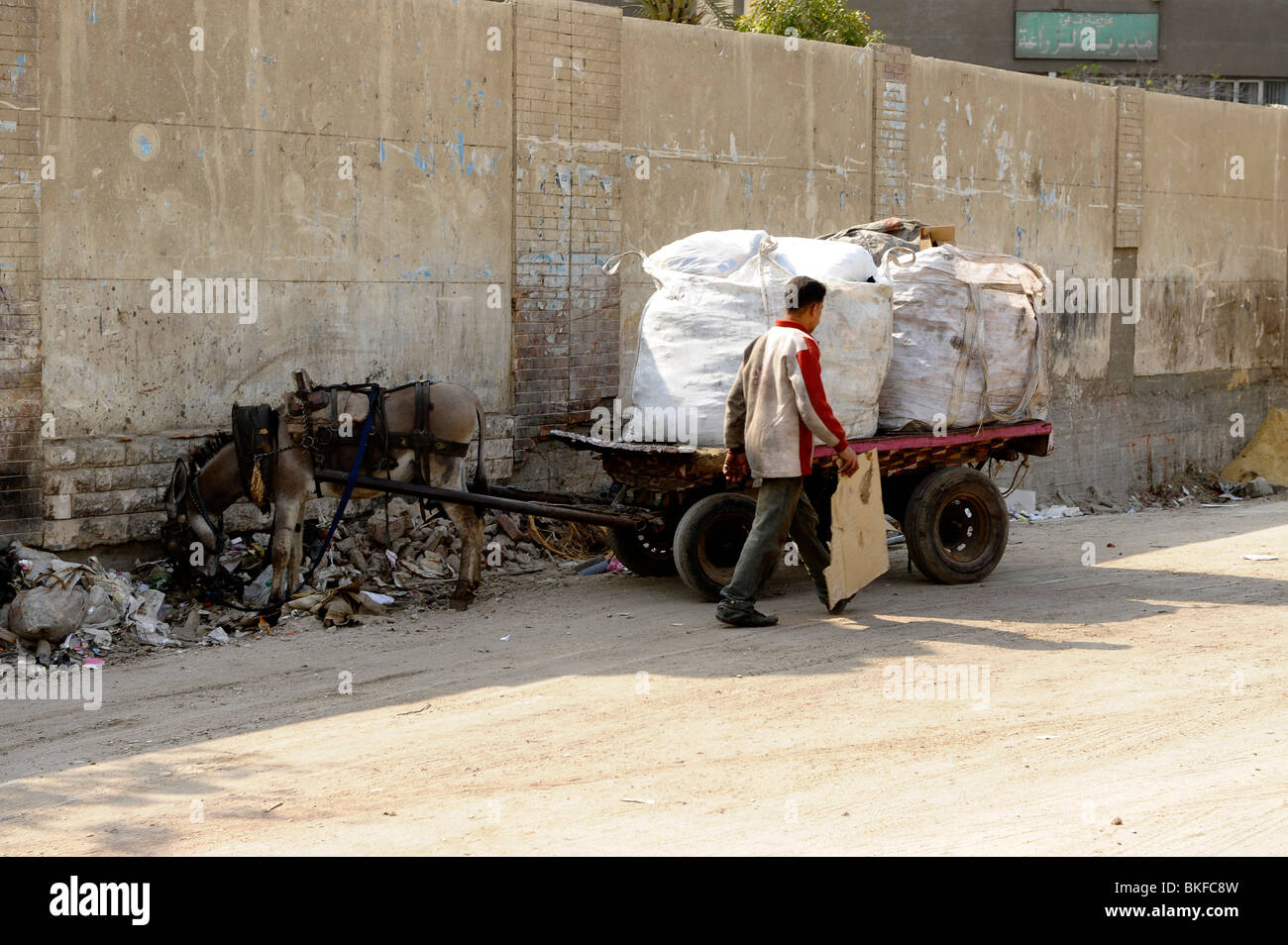 Zabbaleen community , mokkatam hills , cairo , Egypt Stock Photo - Alamy