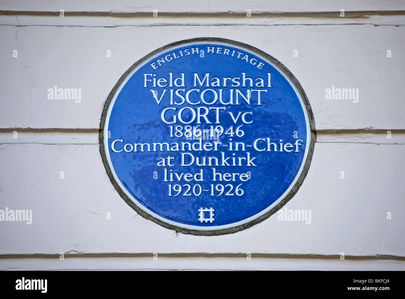 english heritage blue plaque marking a home of field marshal viscount ...