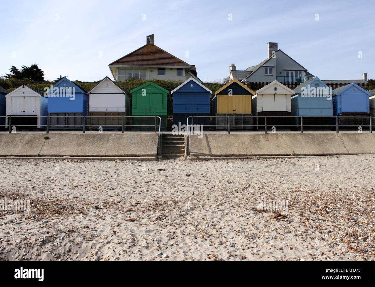 Avon beach beach huts dorset hi-res stock photography and images - Alamy