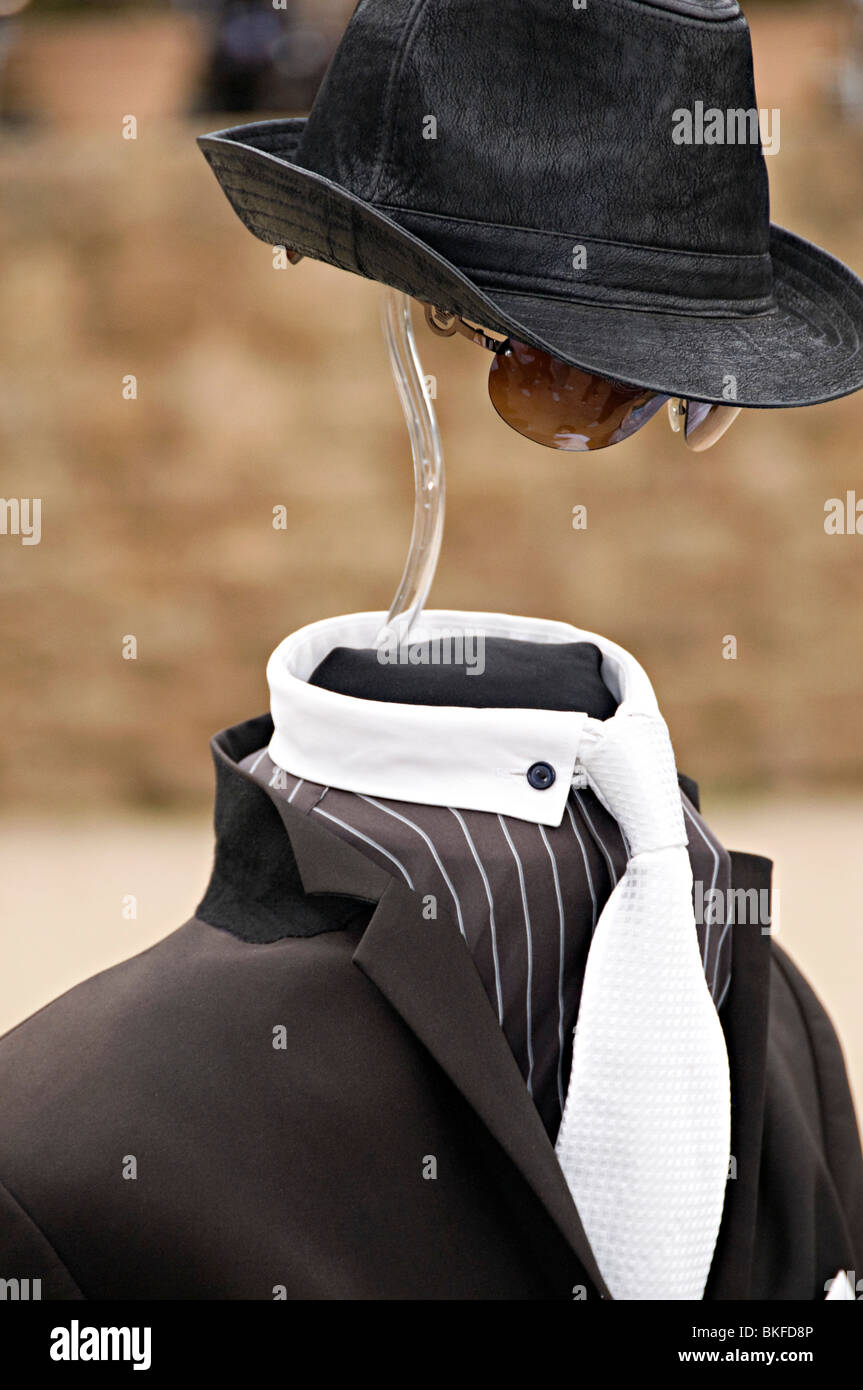 street performer in park guell Barcelona as an invisible man Stock ...