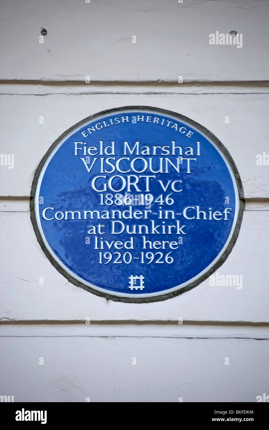 english heritage blue plaque marking a home of field marshal viscount ...