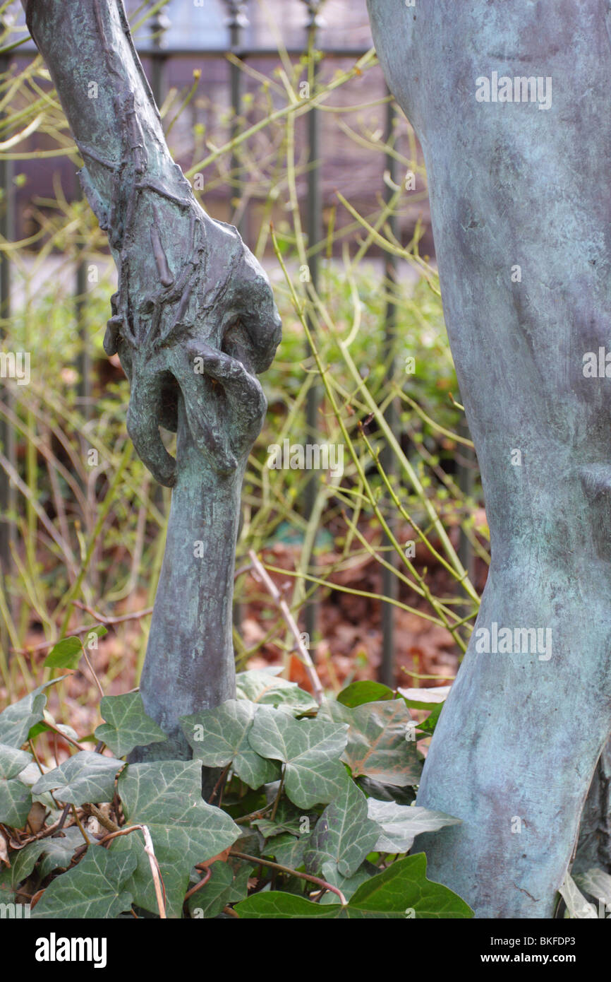 The Green Man Statue, situated in Woburn Square, London Stock Photo - Alamy