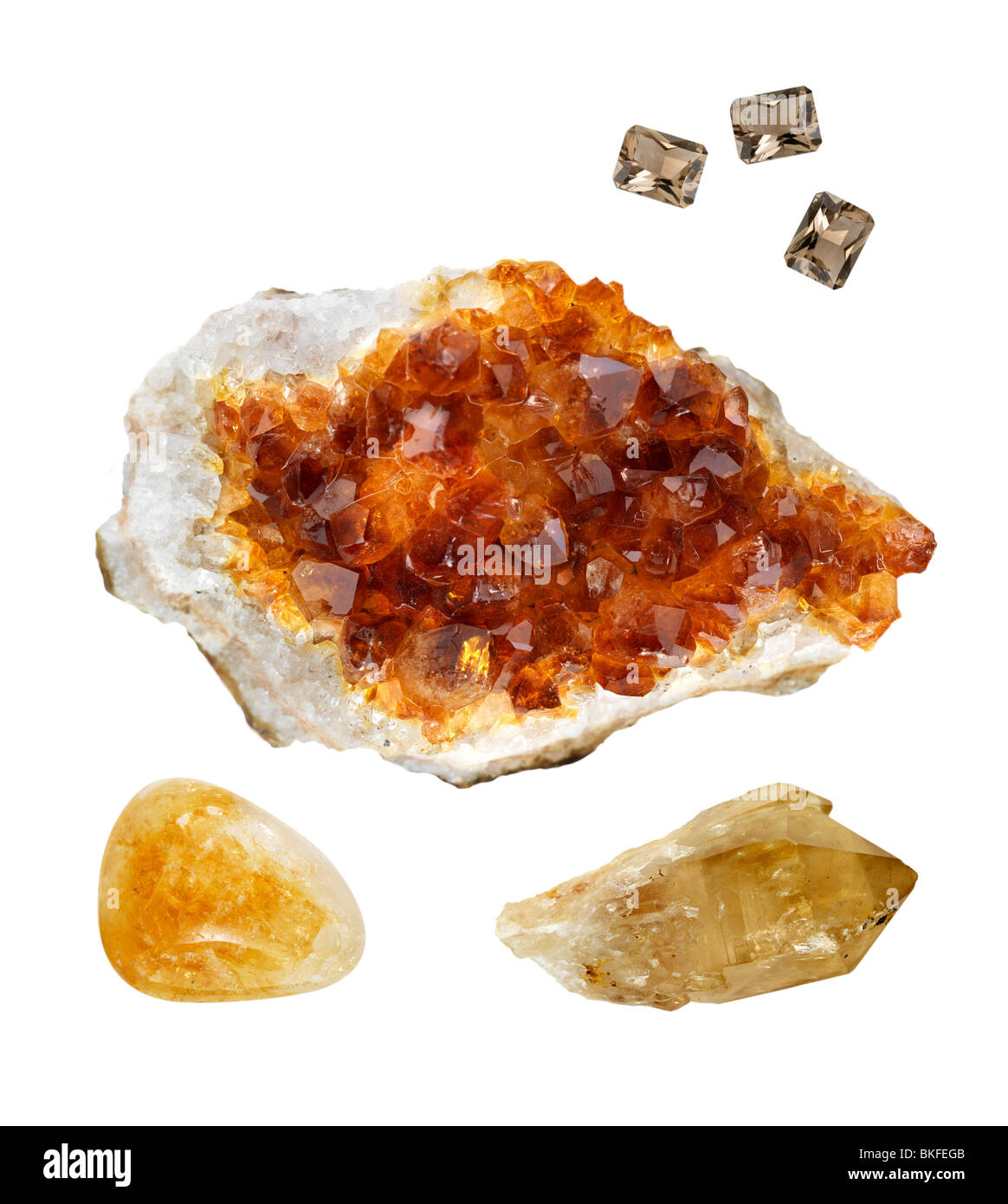 Citrine on white hi-res stock photography and images - Alamy
