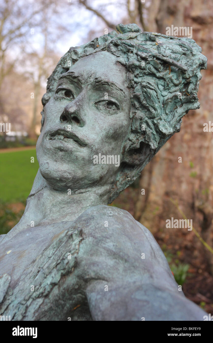 The Green Man Statue, situated in Woburn Square, London Stock Photo - Alamy