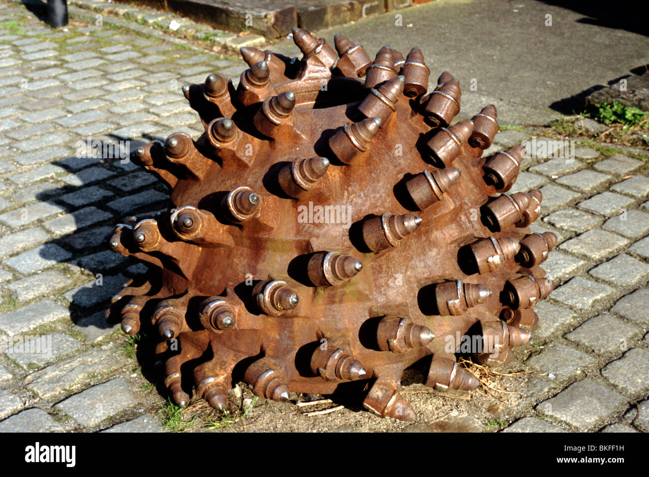 Drill head displayed at the Zeche Zollverein coal mine, Essen Stock ...