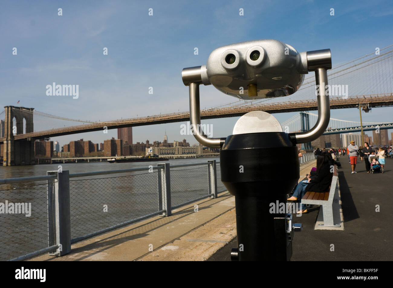 The newly opened Brooklyn Bridge Park at Pier One Stock Photo - Alamy