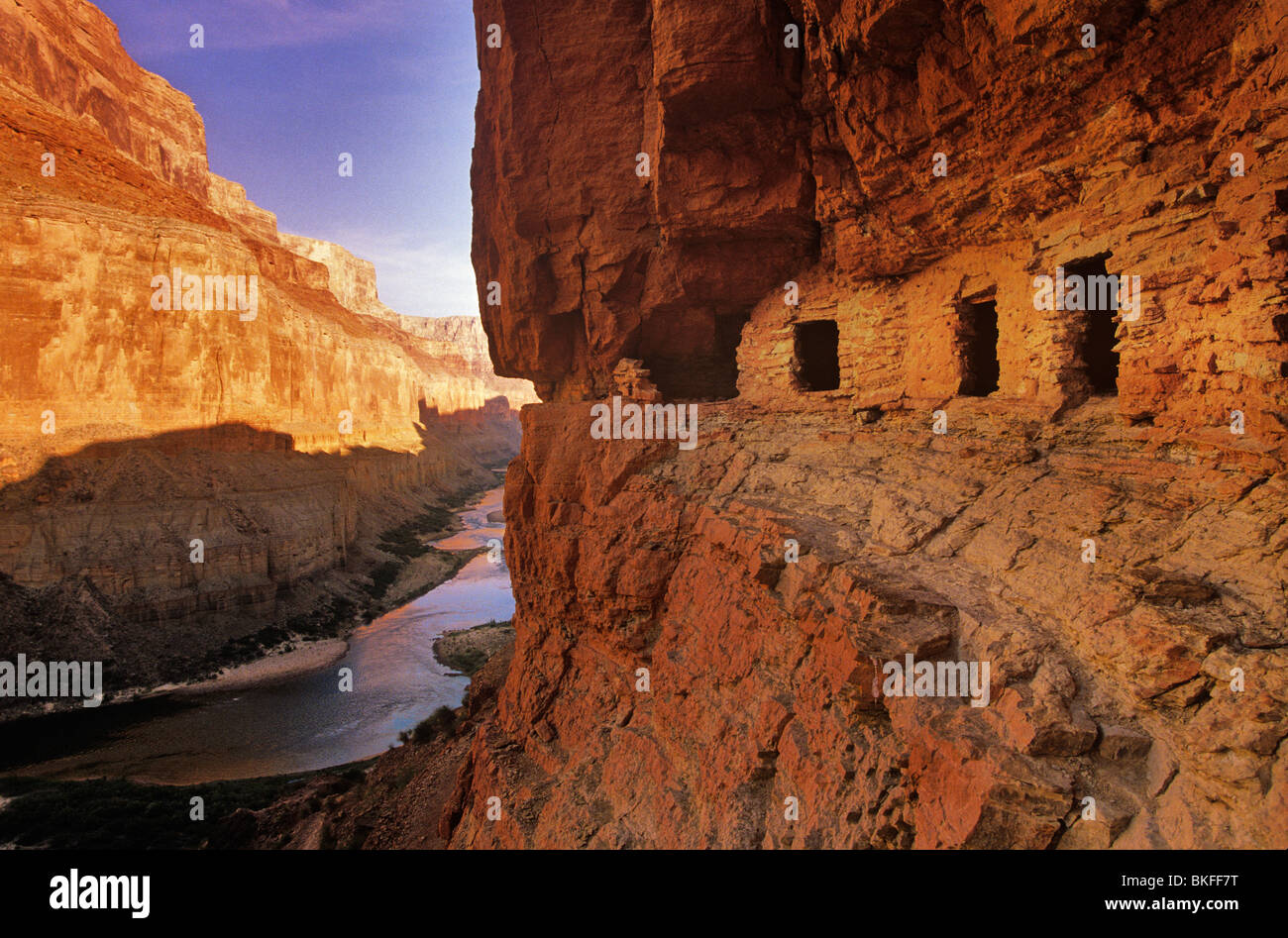Ancient Indian Granaries at Nankoweap above Colorado River, Grand ...