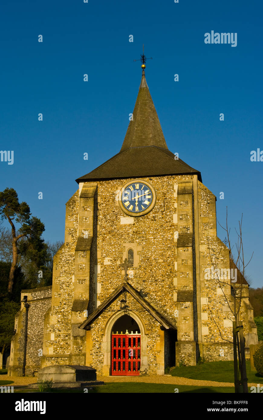 St Michaels Parish Church Mickleham Surrey England Stock Photo - Alamy