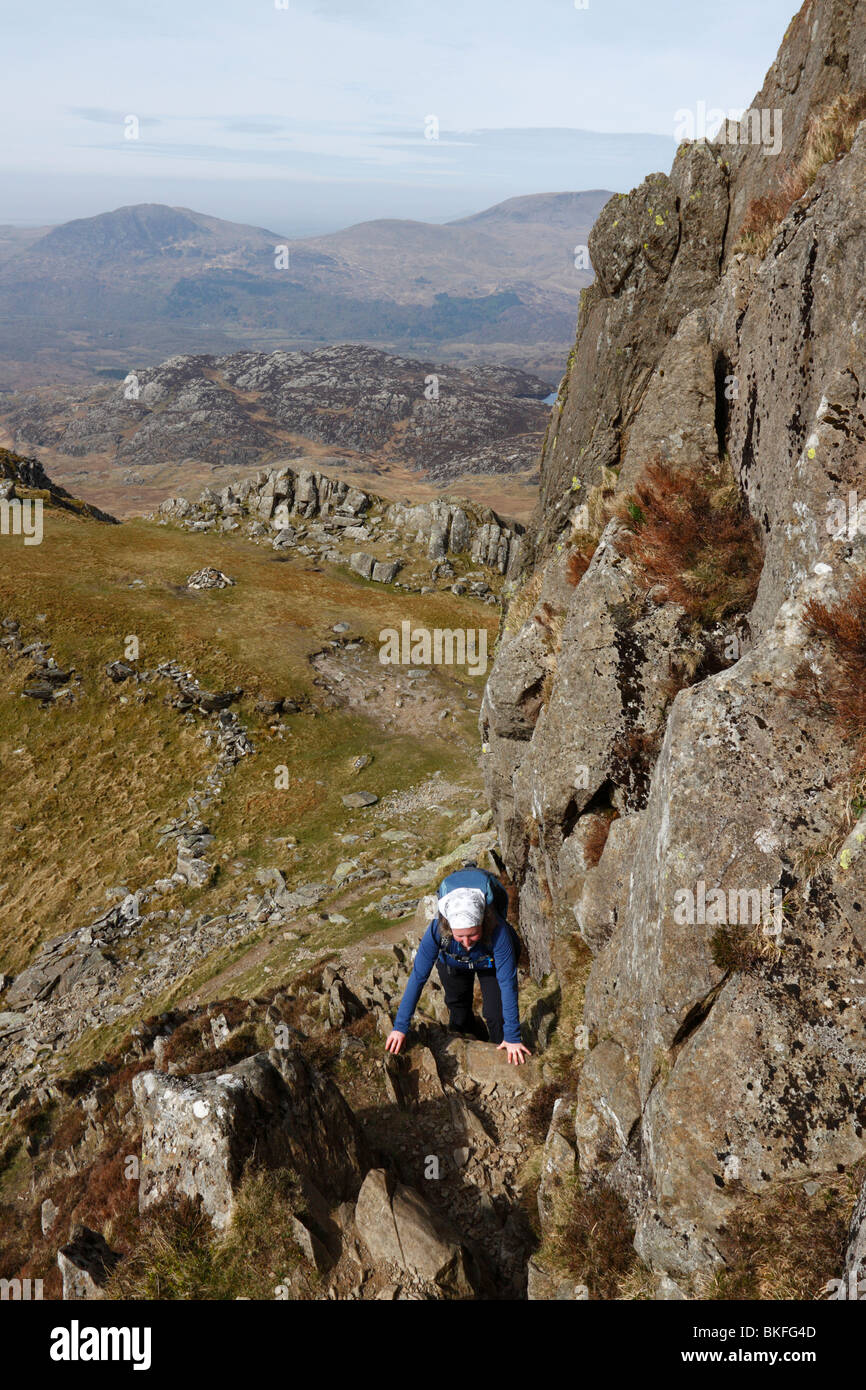 Scrambling hiker hi-res stock photography and images - Alamy