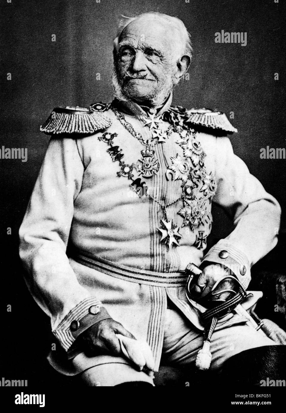 Wrangel, Friedrich Heinrich count of 13.4.1784 - 1.11.1877, Prussian ...