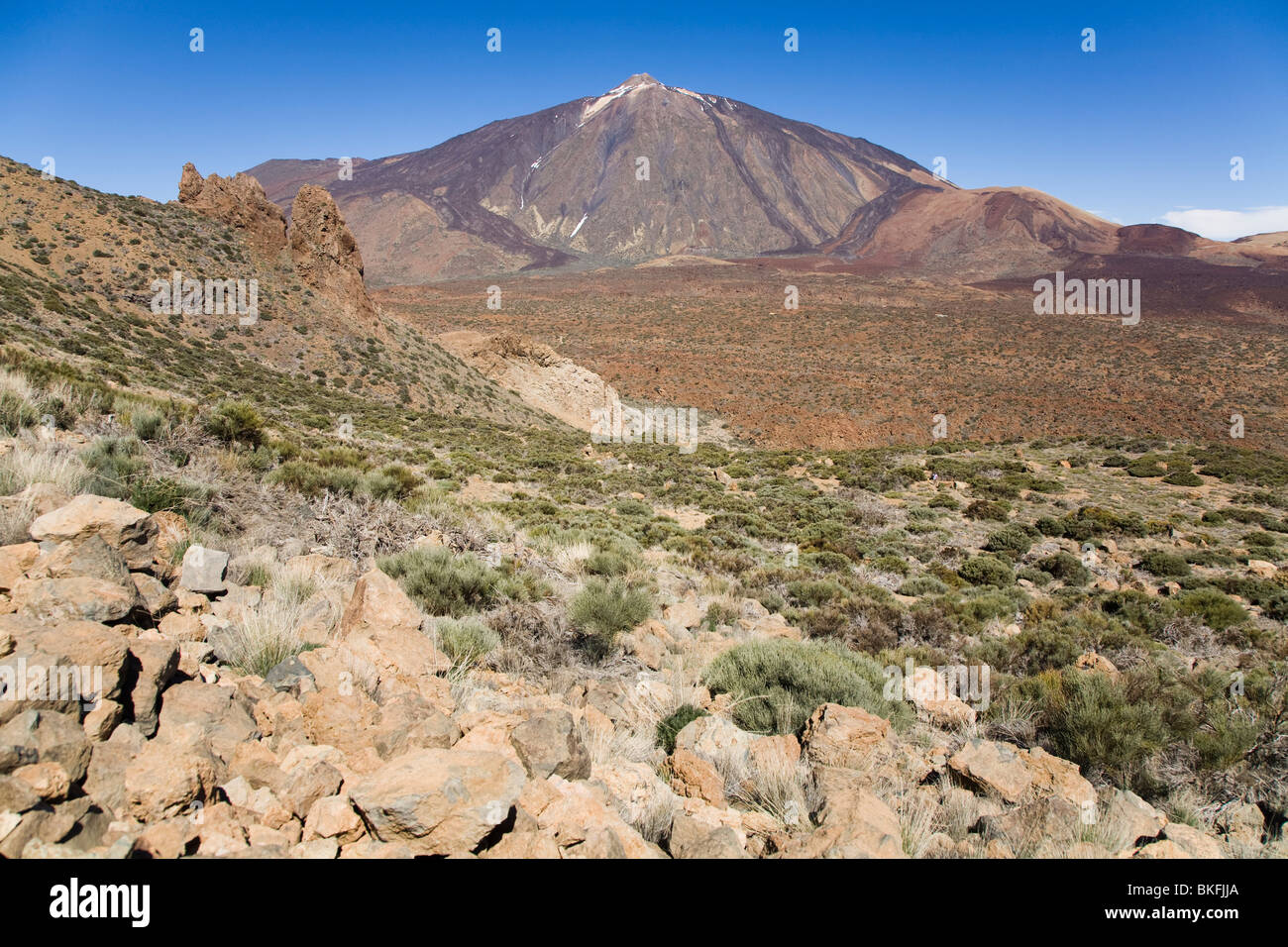 View of Mt. Teide and Las Canadas Stock Photo - Alamy