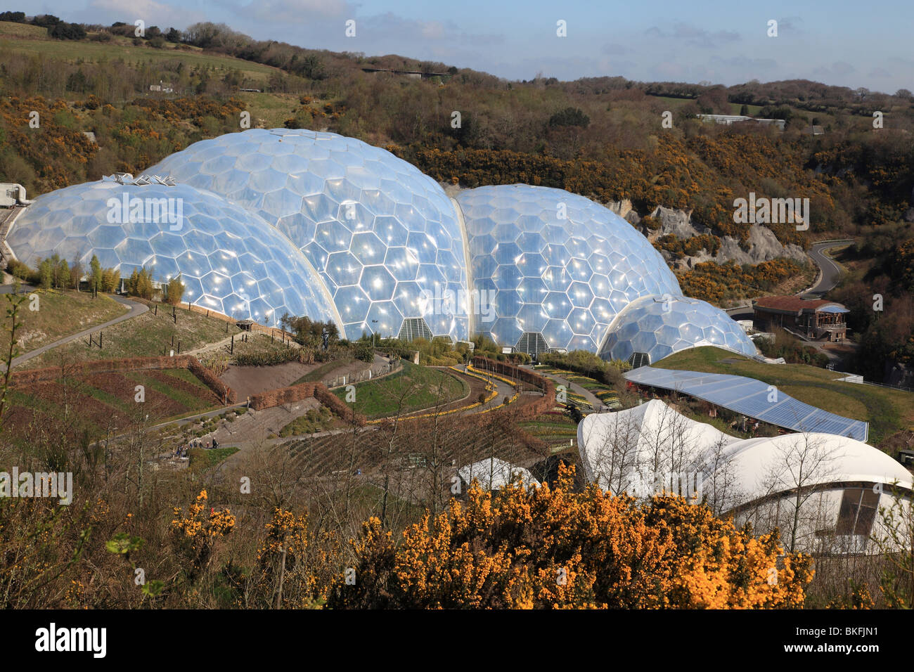 Domes of the Eden Project gardens Cornwall England Stock Photo - Alamy