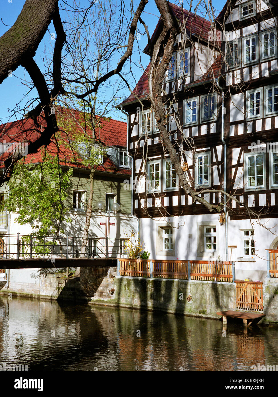 Gera river in Erfurt, Thuringia Stock Photo - Alamy