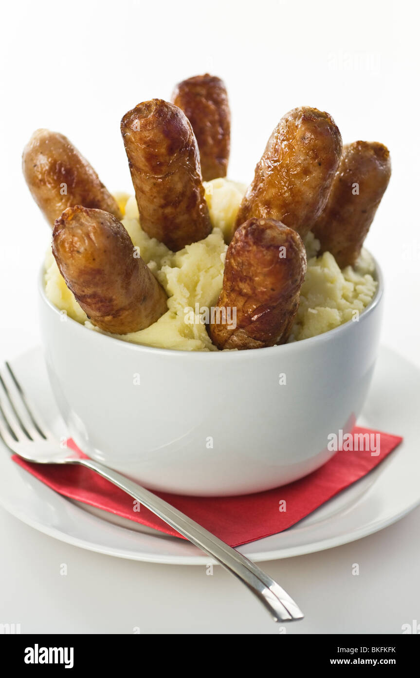 Sausages and mash Stock Photo - Alamy