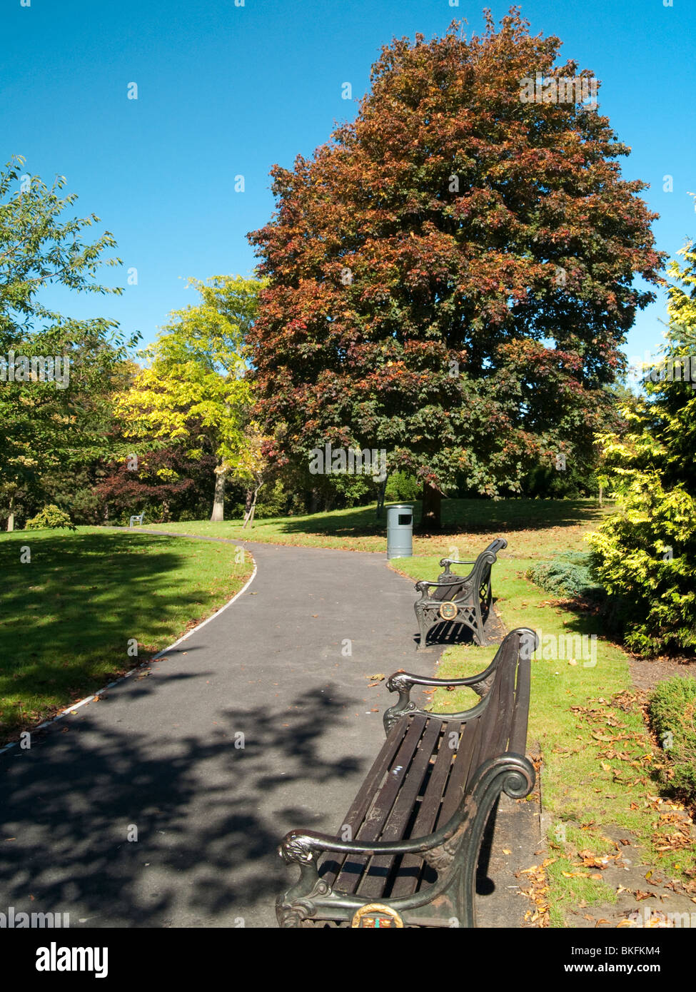 A beautiful sunny day at the Arboretum Park, Nottingham England UK ...