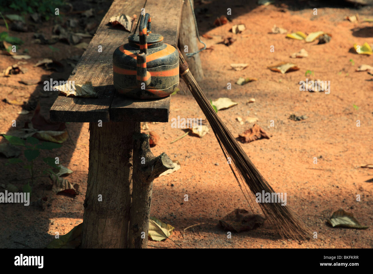 African village in Eden Project gardens Cornwall England Stock Photo ...