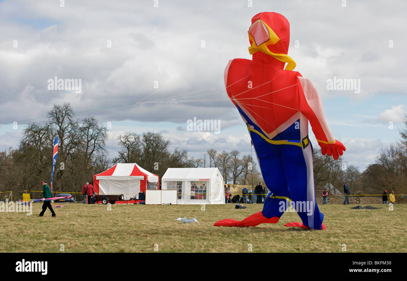 large kite in the shape of a scuba diver Stock Photo - Alamy