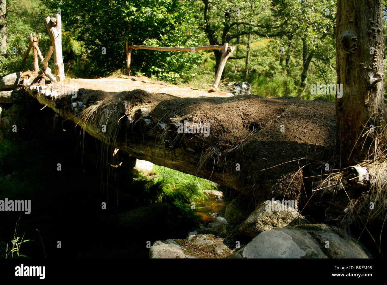 Rural bridge near sotillo waterfalls hi-res stock photography and ...
