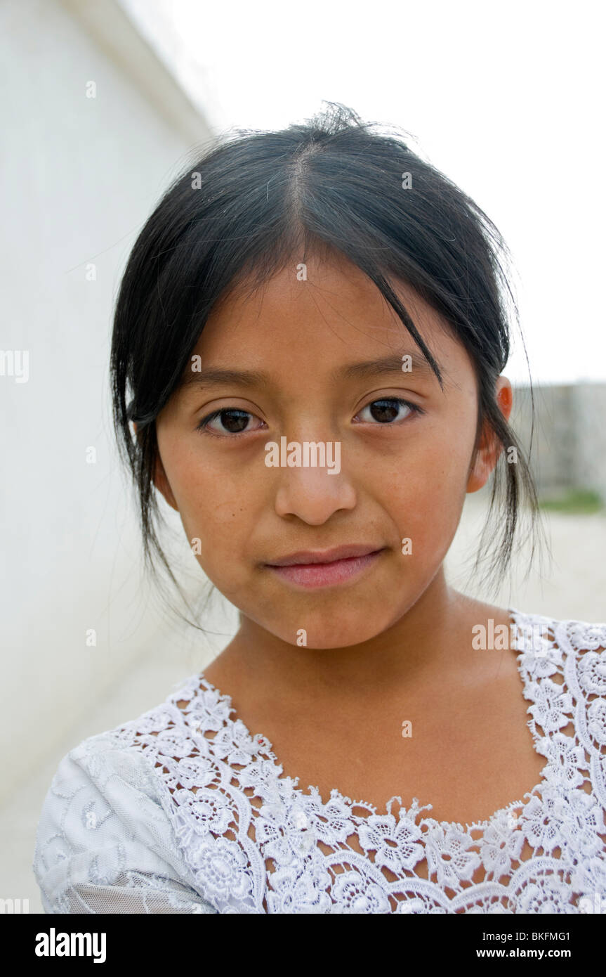 Mayan Indigenous girl Guatemala Stock Photo - Alamy