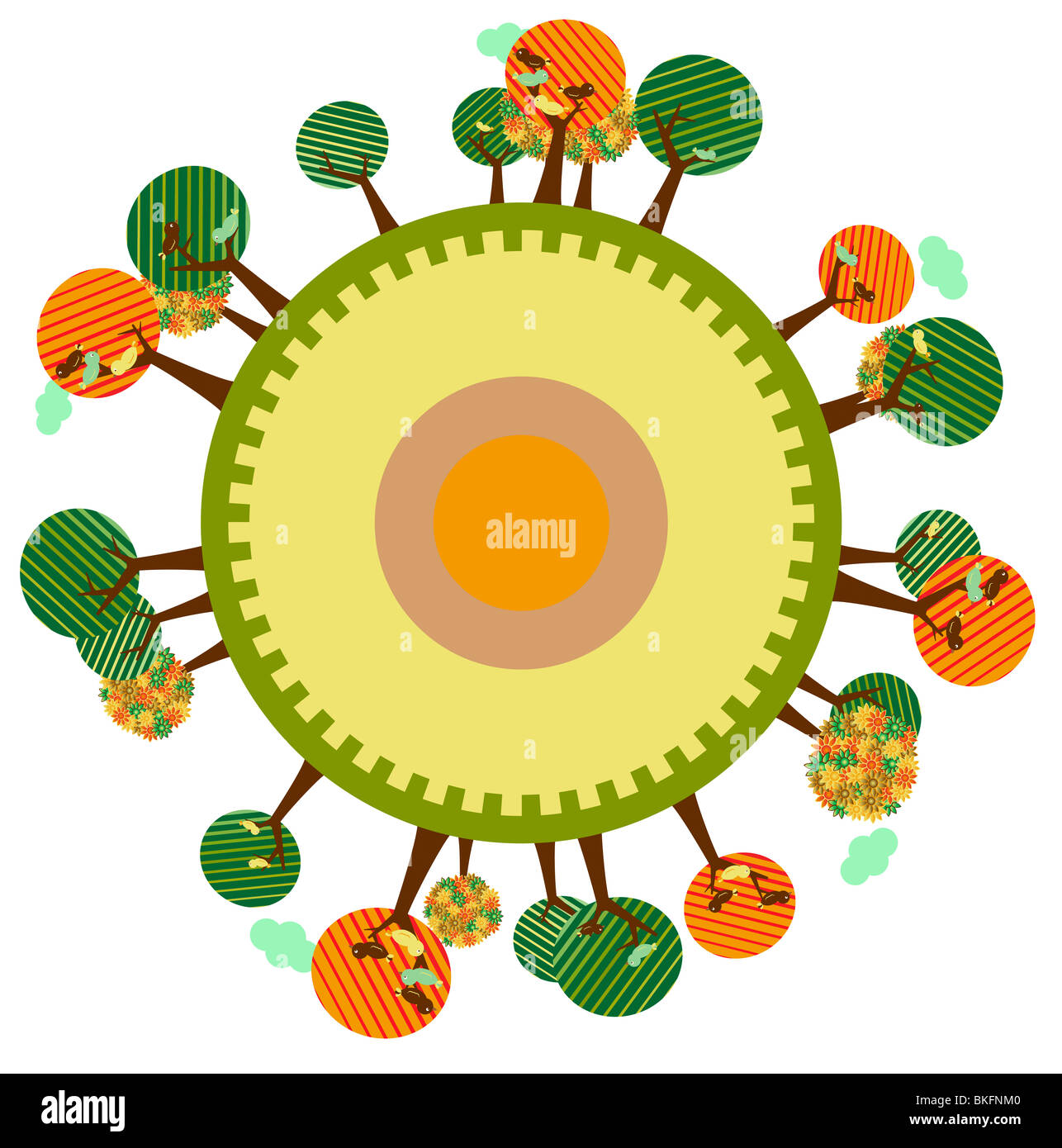 Environmental retro planet trees hi-res stock photography and images ...