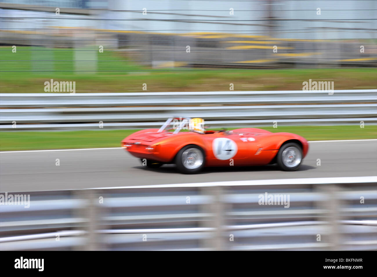 Racing Car on track Stock Photo - Alamy