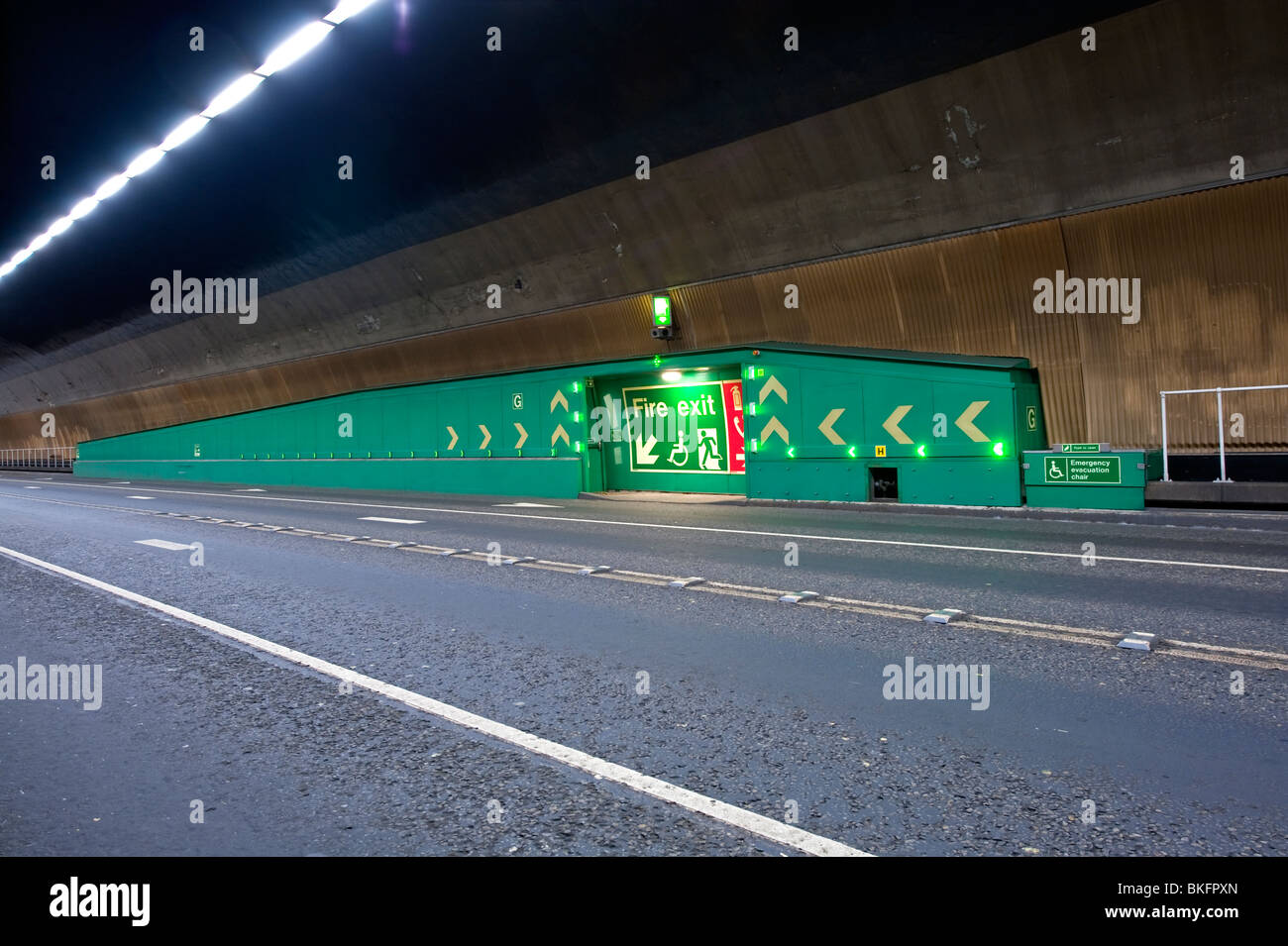 Birkenhead Mersey Queensway Tunnel Emergency Exit Liverpool UK Stock ...