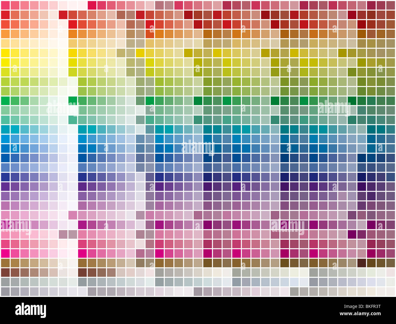Color palette tiled background.1200 different colors Stock Photo - Alamy