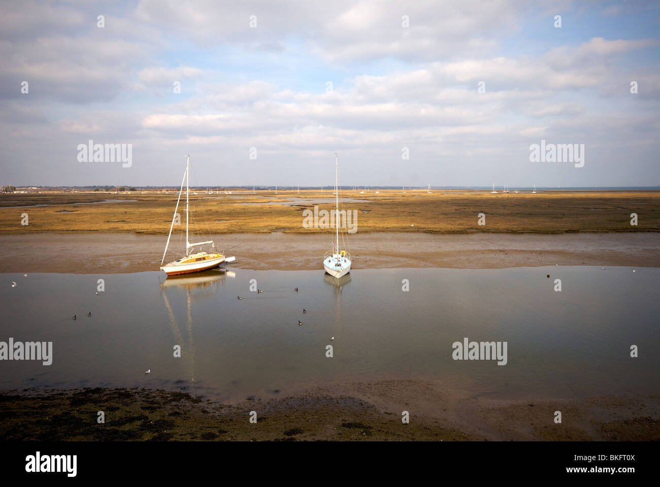 Hurst Castle Fort Hampshire UK National Trust Keyhaven Salt Marsh ...