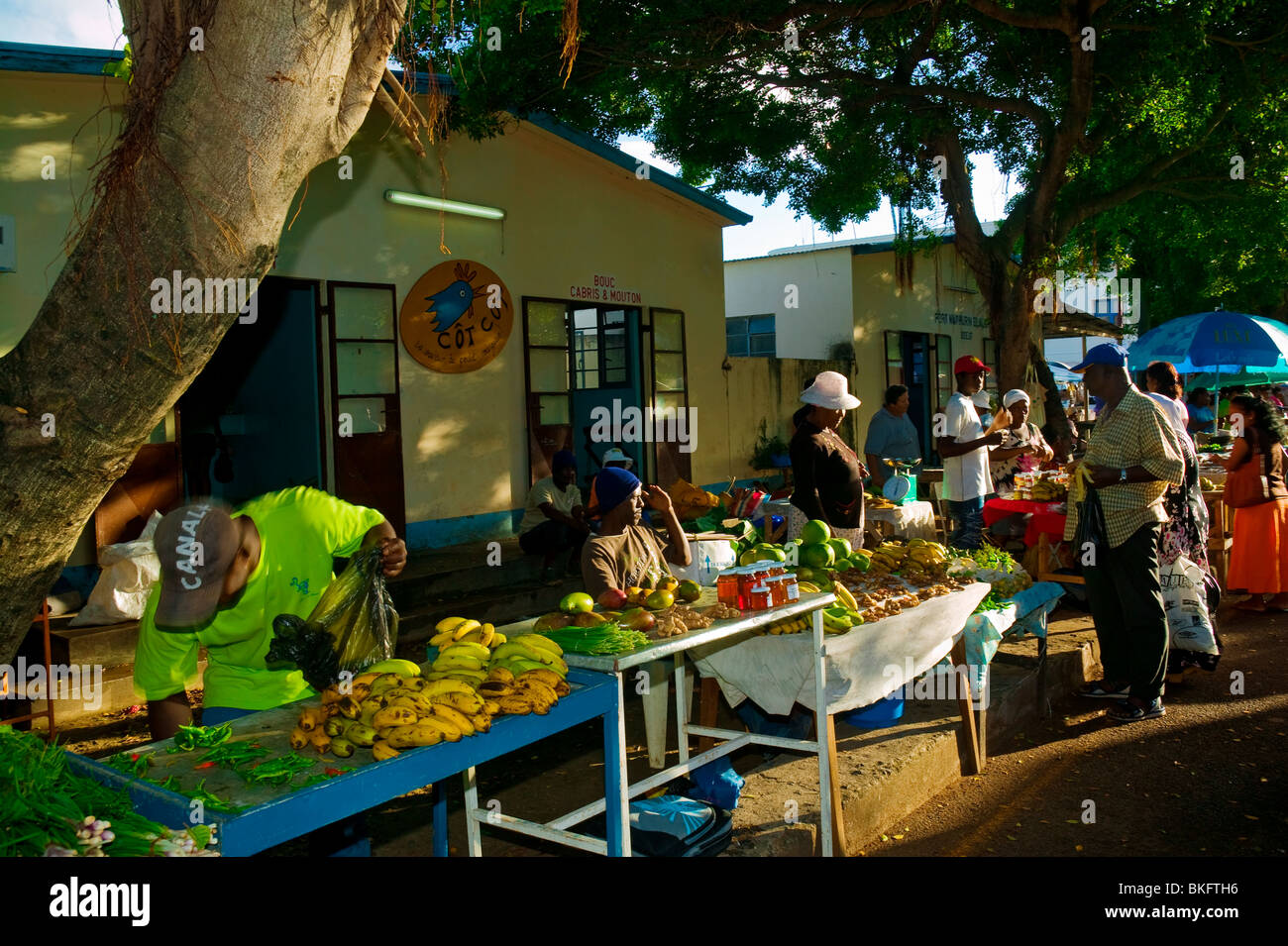 THE MARKET IN PORT MATHURIN, RODRIGUES ISLAND, MAURITIUS REPUBLIC Stock ...
