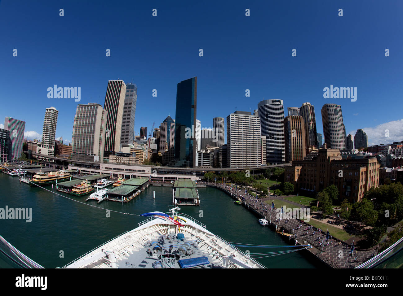 City of Sydney - Australia - from an ocean liner docked in the harbor ...