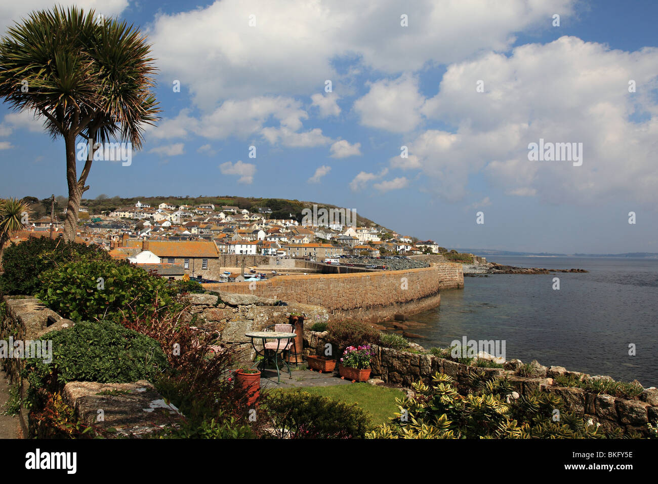 Mousehole harbour and town Cornwall England Stock Photo - Alamy