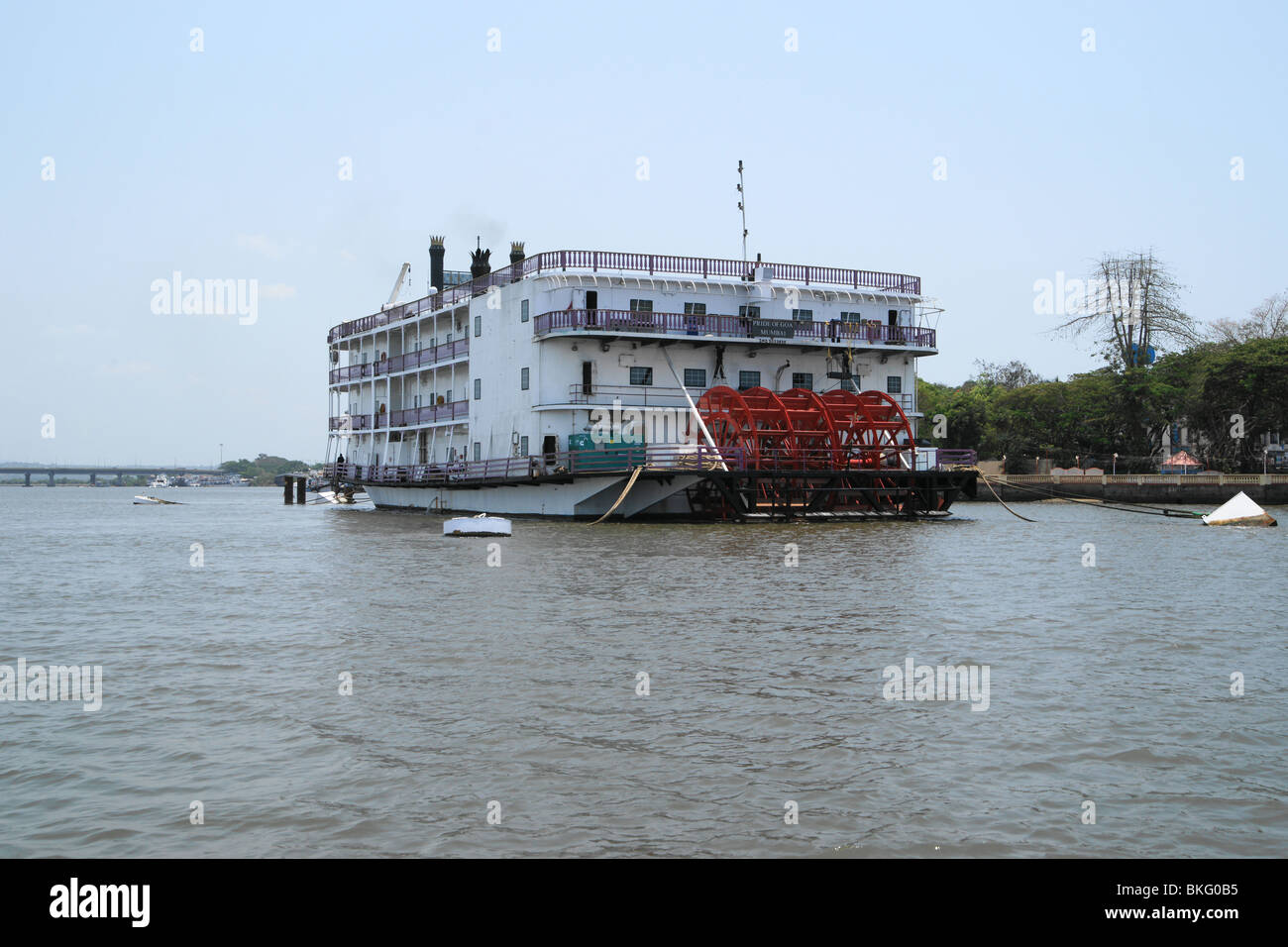 On the ferry across The Mandovi River from Betim to Panjim Stock Photo ...