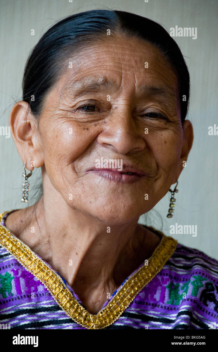 Mayan woman Solola department Guatemala Stock Photo - Alamy