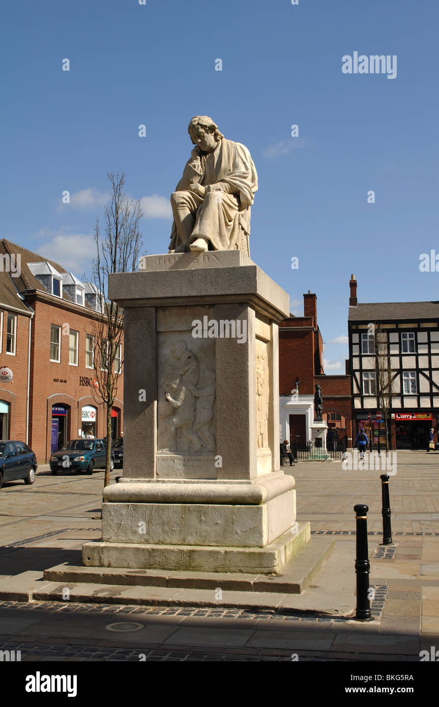 Dr. Johnson statue, Lichfield, Staffordshire, England, UK Stock Photo ...