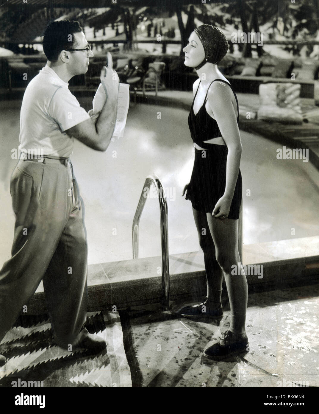 GEORGE CUKOR (DIR) PORTRAIT ON SET TWO FACED WOMAN WITH GRETA GARBO ...