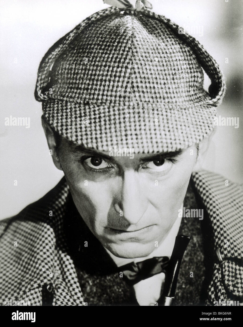 PETER CUSHING PORTRAIT AS SHERLOCK HOLMES PCUS 004P Stock Photo - Alamy