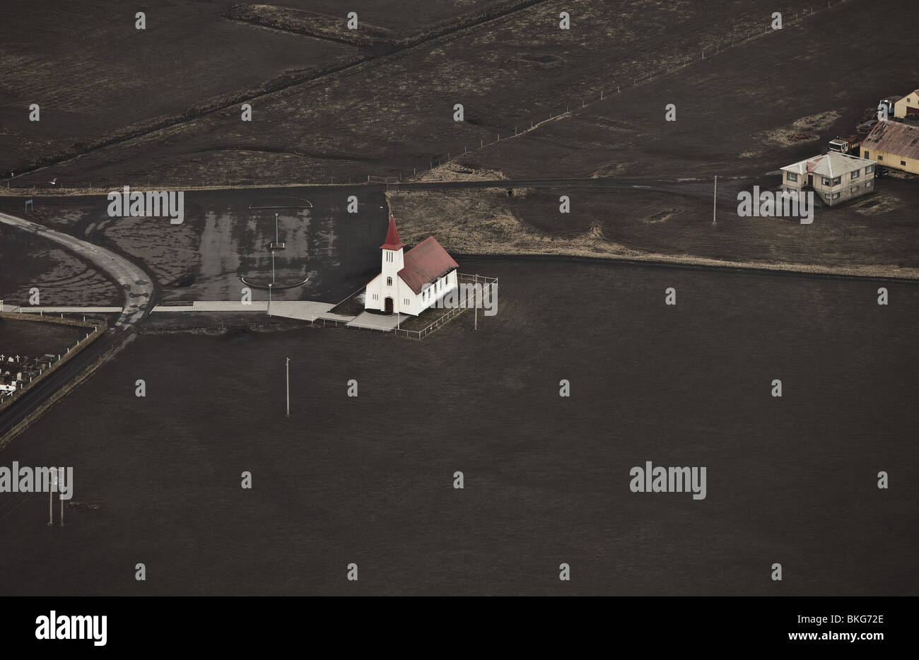 Ash fall from Eyjafjallajokull Volcano Iceland, that started on April ...