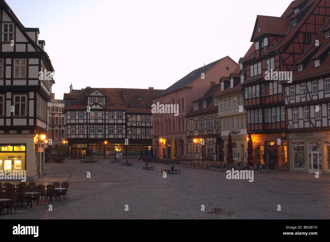Quedlinburg market place Stock Photo - Alamy