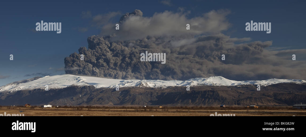 Volcanic Ash Cloud from Eyjafjallajokull Volcano Eruption, Iceland ...