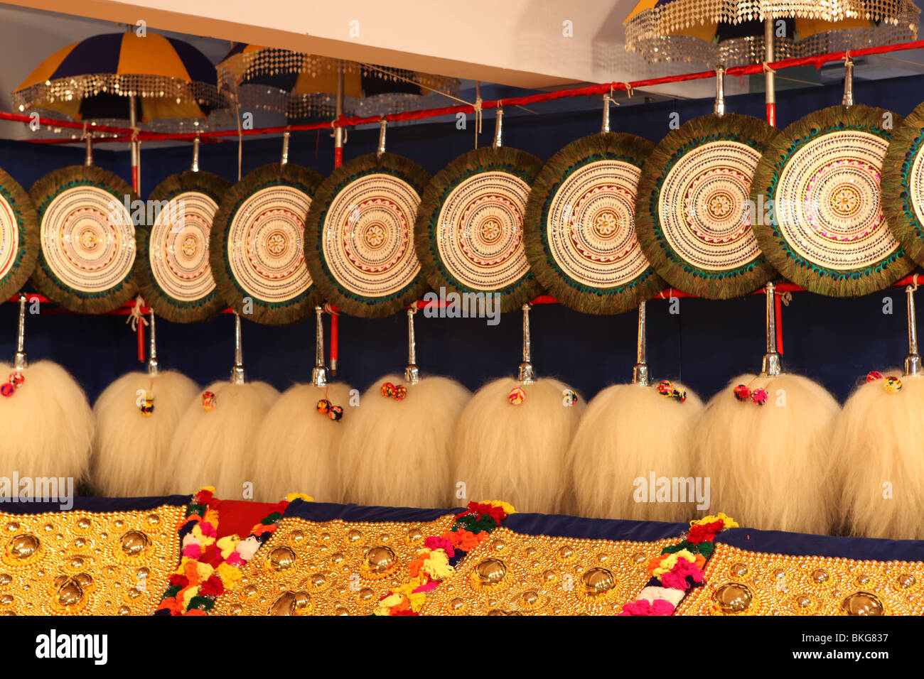 chamayam,display of things to be used for thrissur pooram festival,held ...