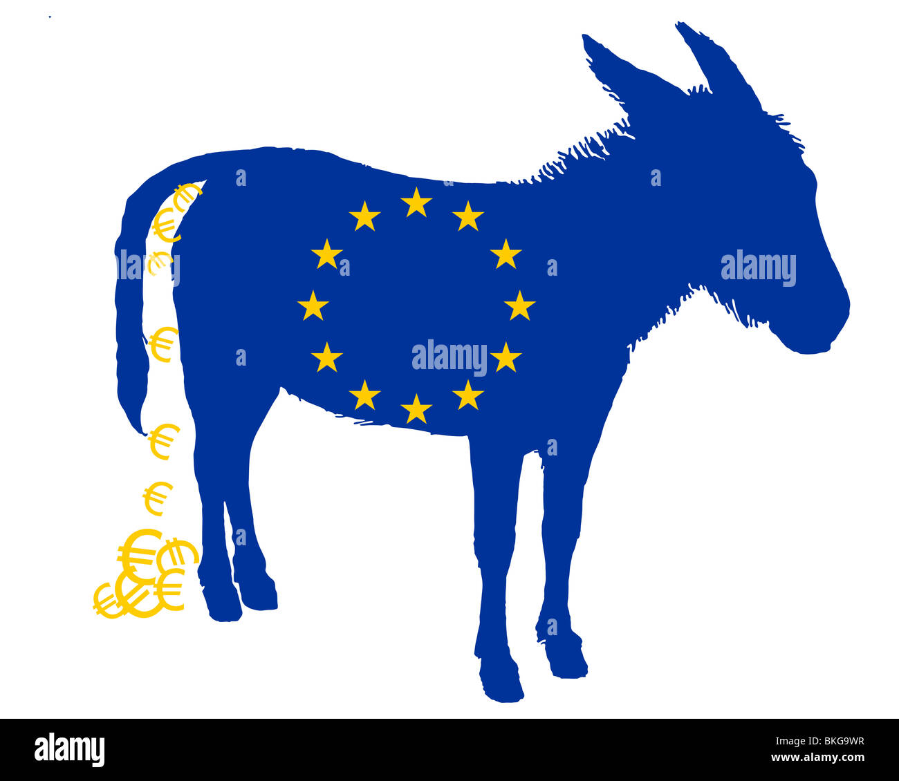 European cash donkey Stock Photo - Alamy