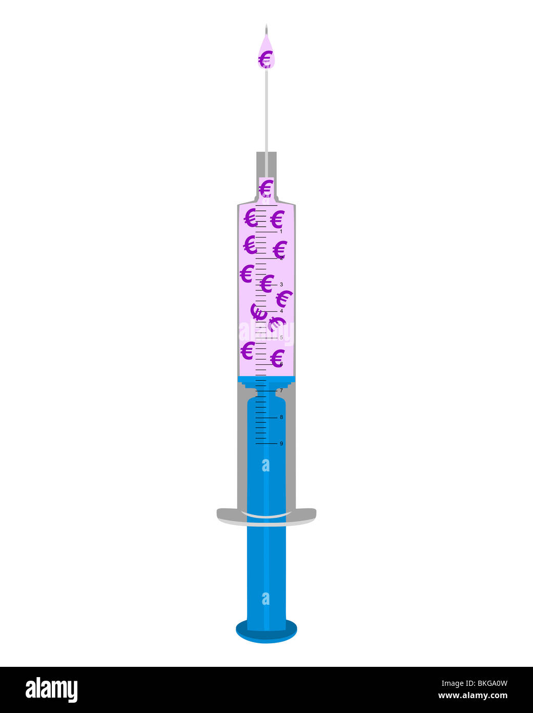 Cash injection illustration Cut Out Stock Images & Pictures - Alamy