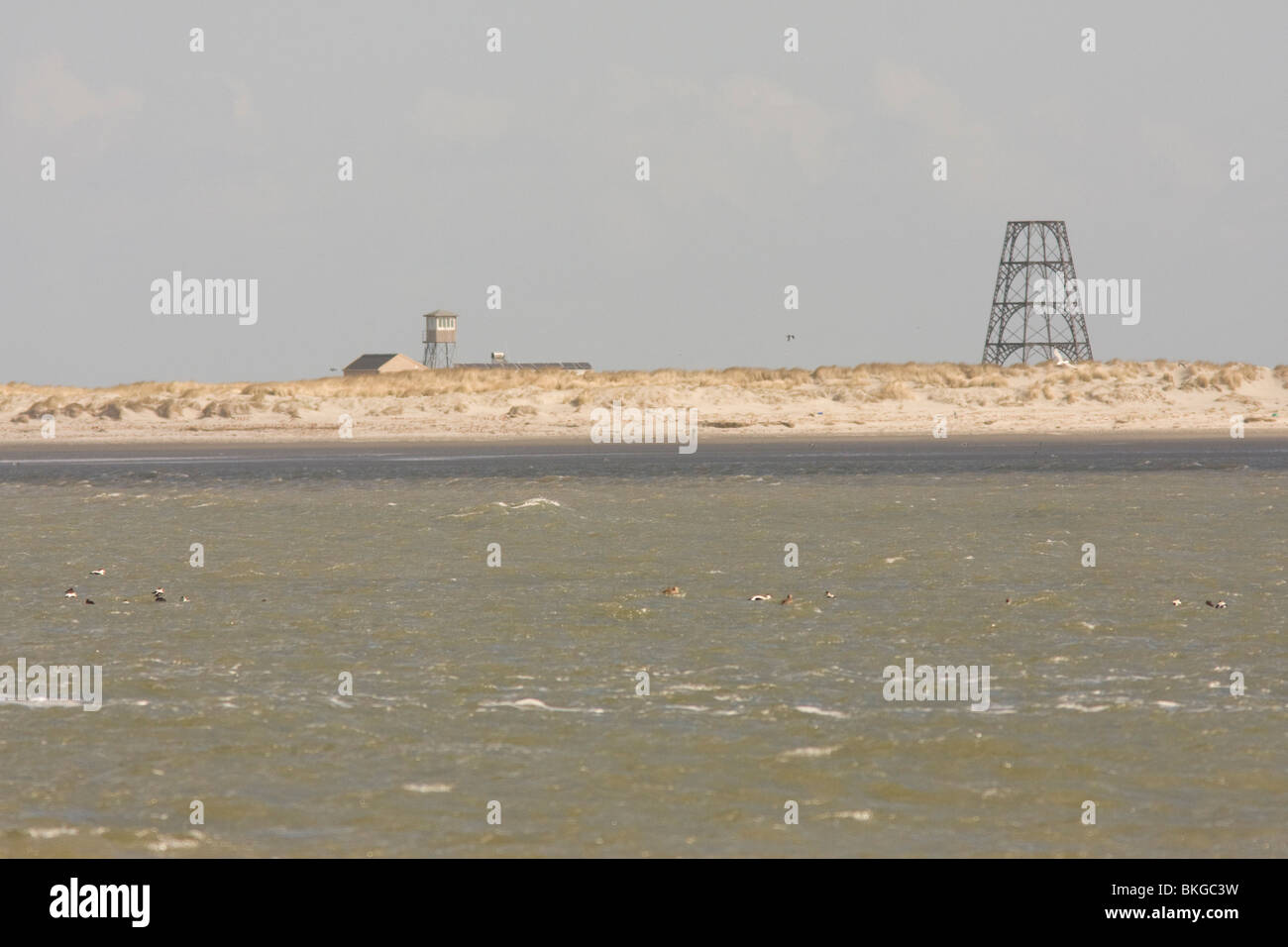 The two buildings on Rottumeroog are the old iron beaken and the place ...